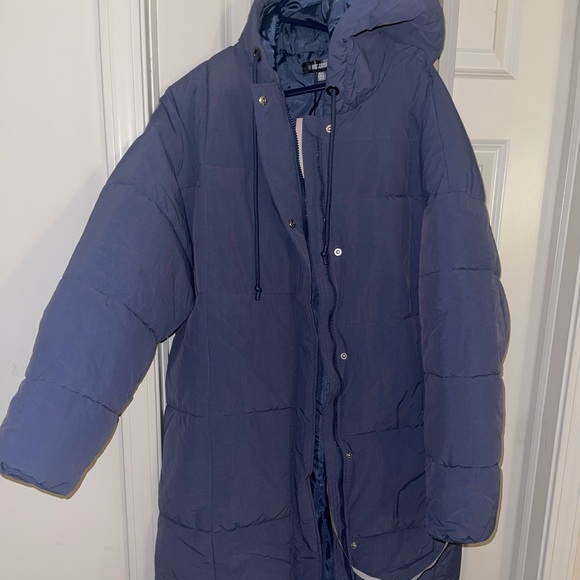 Missguided | Jackets & Coats | Blue Puffer Coat | Poshmark